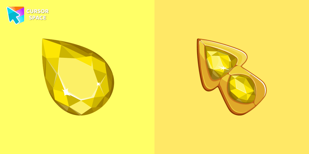 Custom Cursor Crystal Drop - Cursor Pack | Cursor Space
